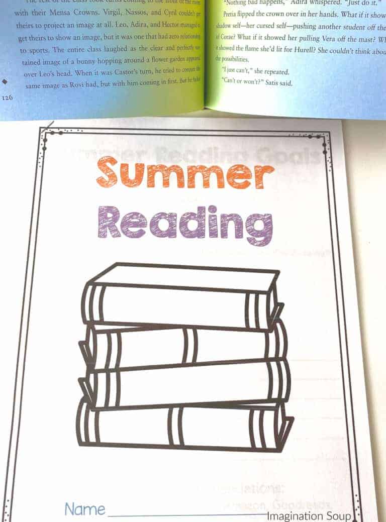 Free Summer Reading Printable Packet for Kids Ages 6 - 13