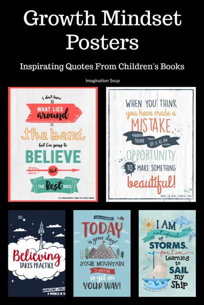 Growth Mindset Posters From Children's Books - Imagination Soup