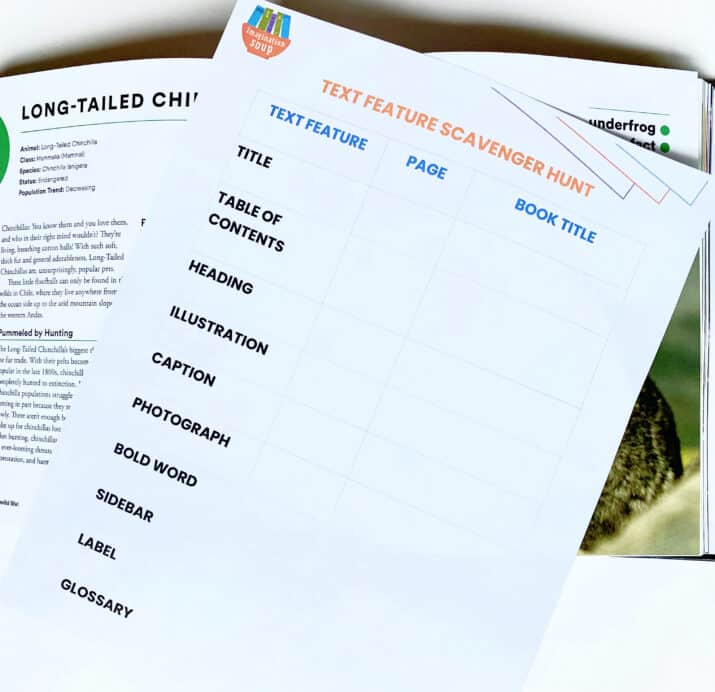 Teach Nonfiction Text Features - Imagination Soup