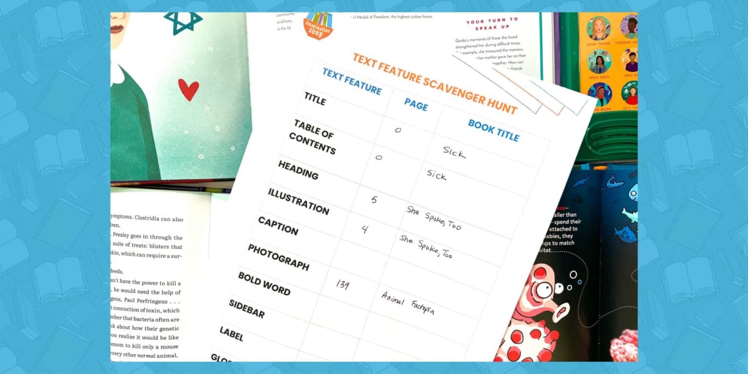 Free Printable Picture Book Scavenger Hunt - Imagination Soup